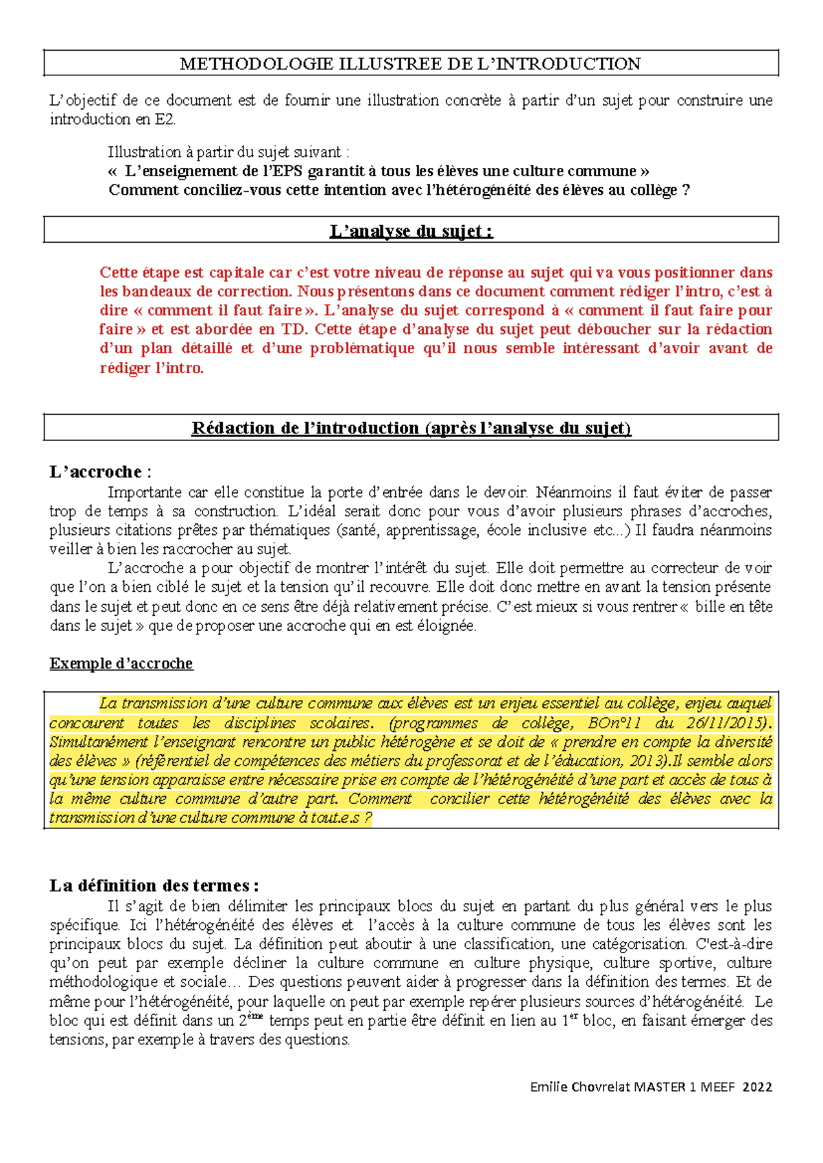 Methodologie DE Lintroduction 2022 - METHODOLOGIE ILLUSTREE DE L ...