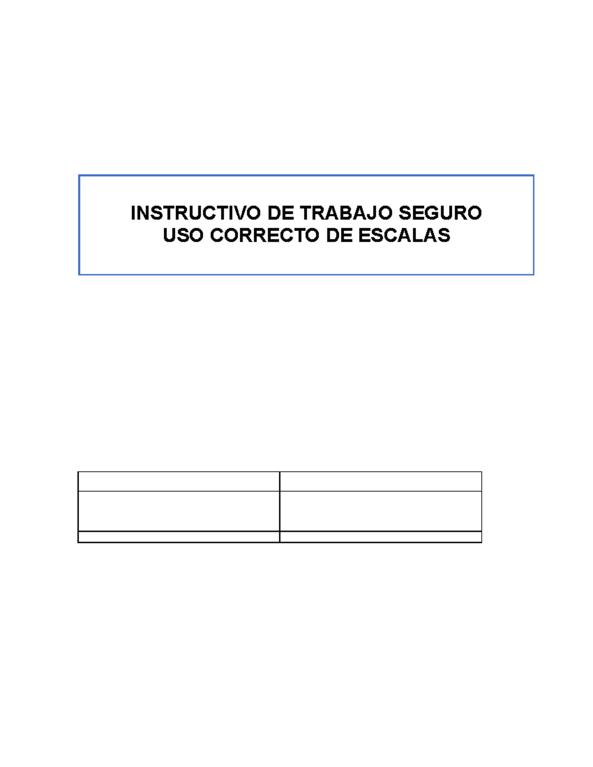 IT-OPE-09-Instructivo Uso de escaleras - INSTRUCTIVO DE TRABAJO SEGURO ...
