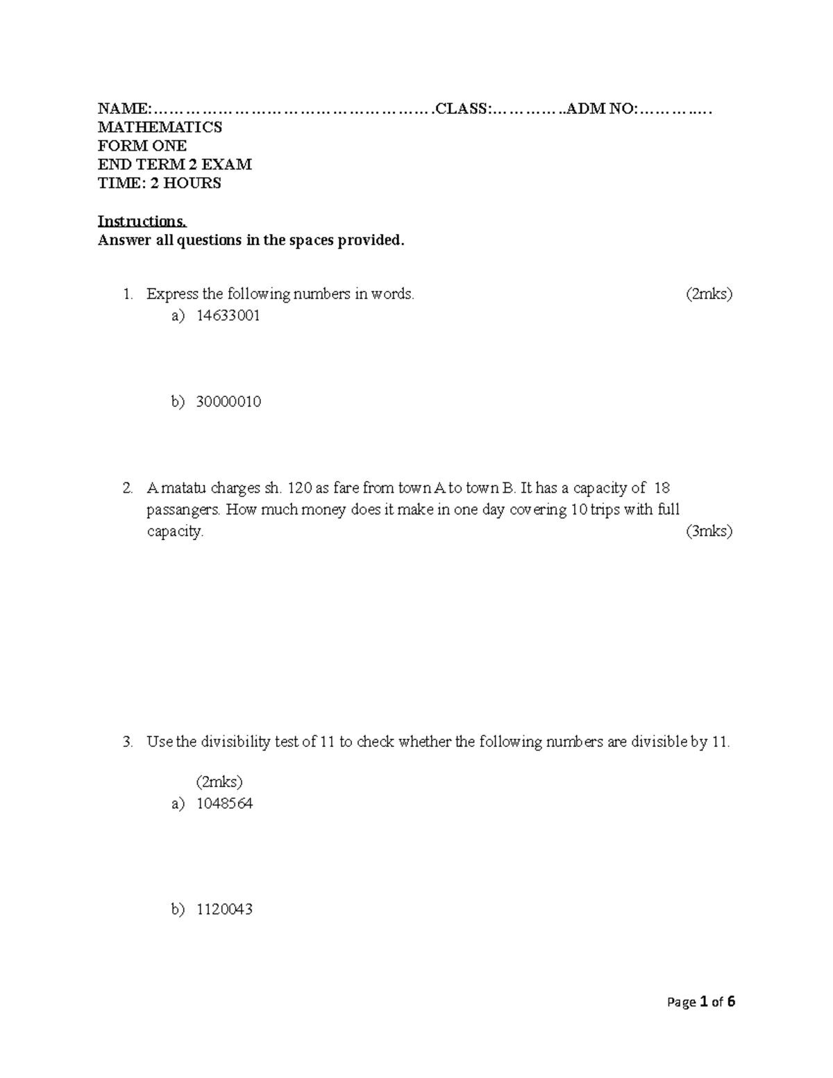 F1 Maths QN Teacher - EDFFFFFFFFF - - Studocu