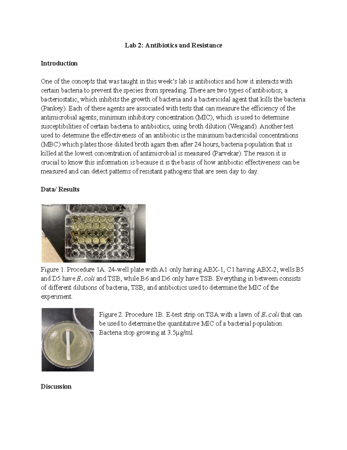 Lab 2 - Antibiotics and Resistance - Lab 2: Antibiotics and Resistance ...