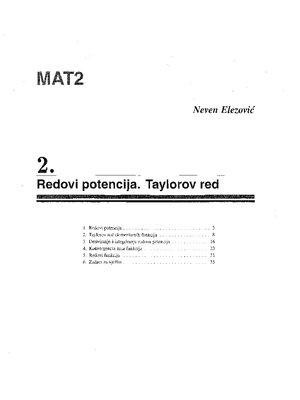 Matematika II - Formule (FPZ) - FORMULE ZA ISPIT TABLICA DERIVACIJA c ...