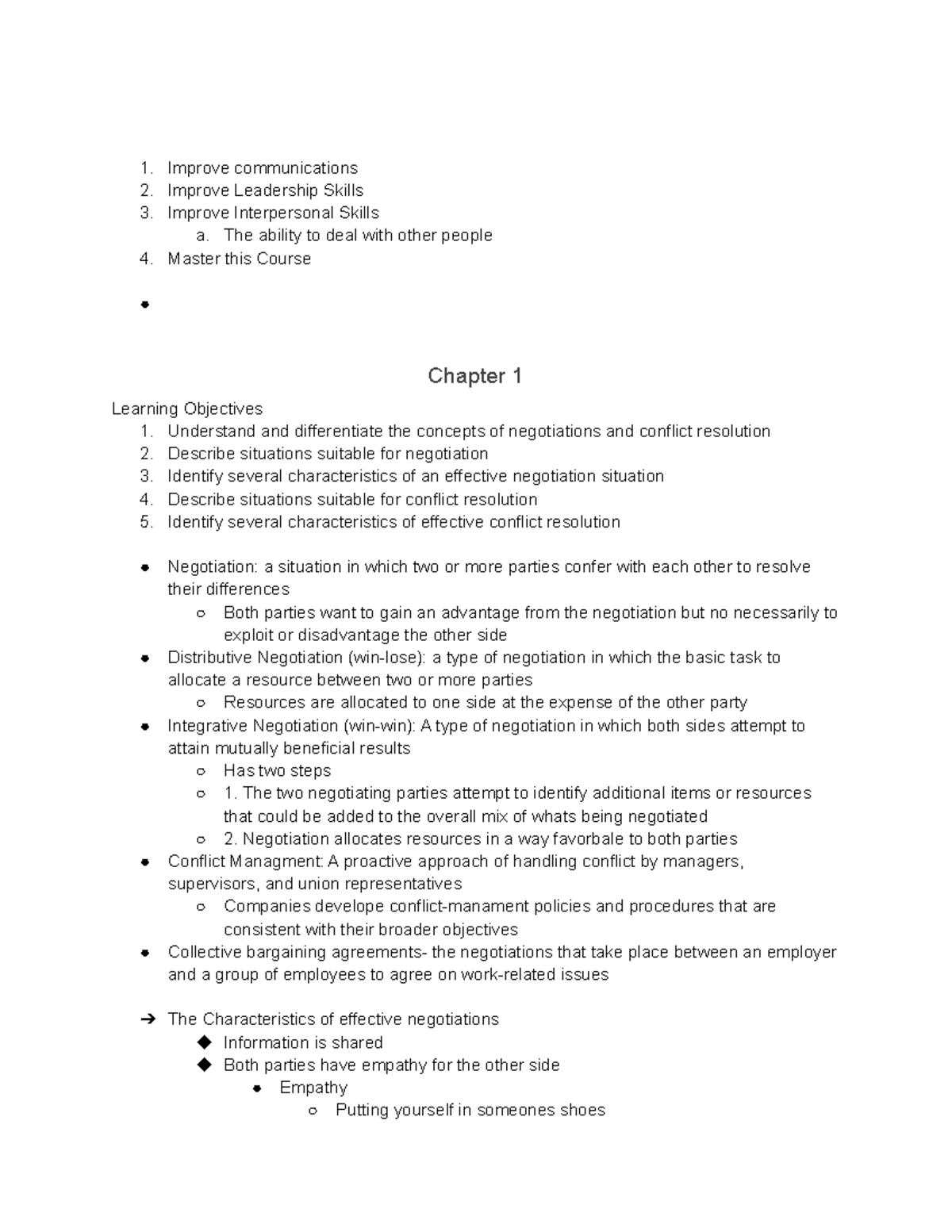 Communications, Negotiations, and creative economics Notes - Improve ...