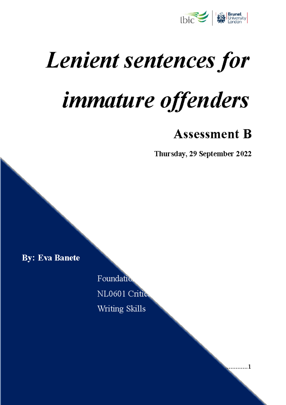 Report Lenient Sentences - Lenient sentences for immature offenders ...