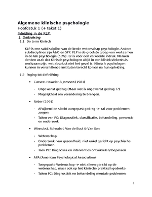 Bewerkt verslag (Automatisch opgeslagen) - PRACTICUM 2 KLINISCHE ...