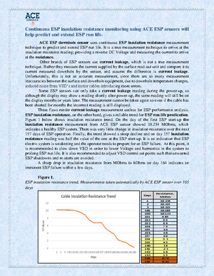 ESP run life prediction - Continuous ESP insulation resistance ...