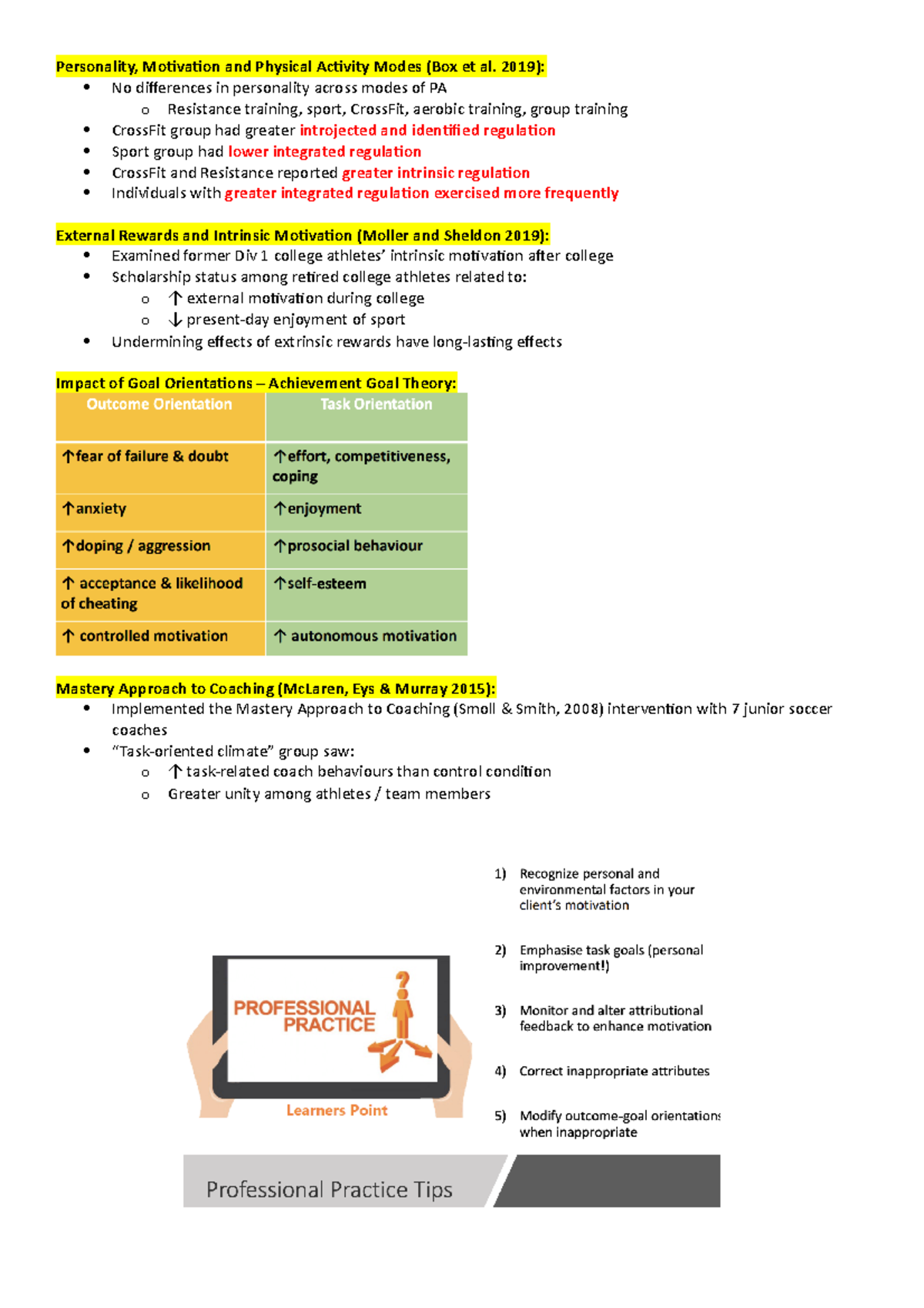 Motivation Research - Personality, Motivation and Physical Activity ...