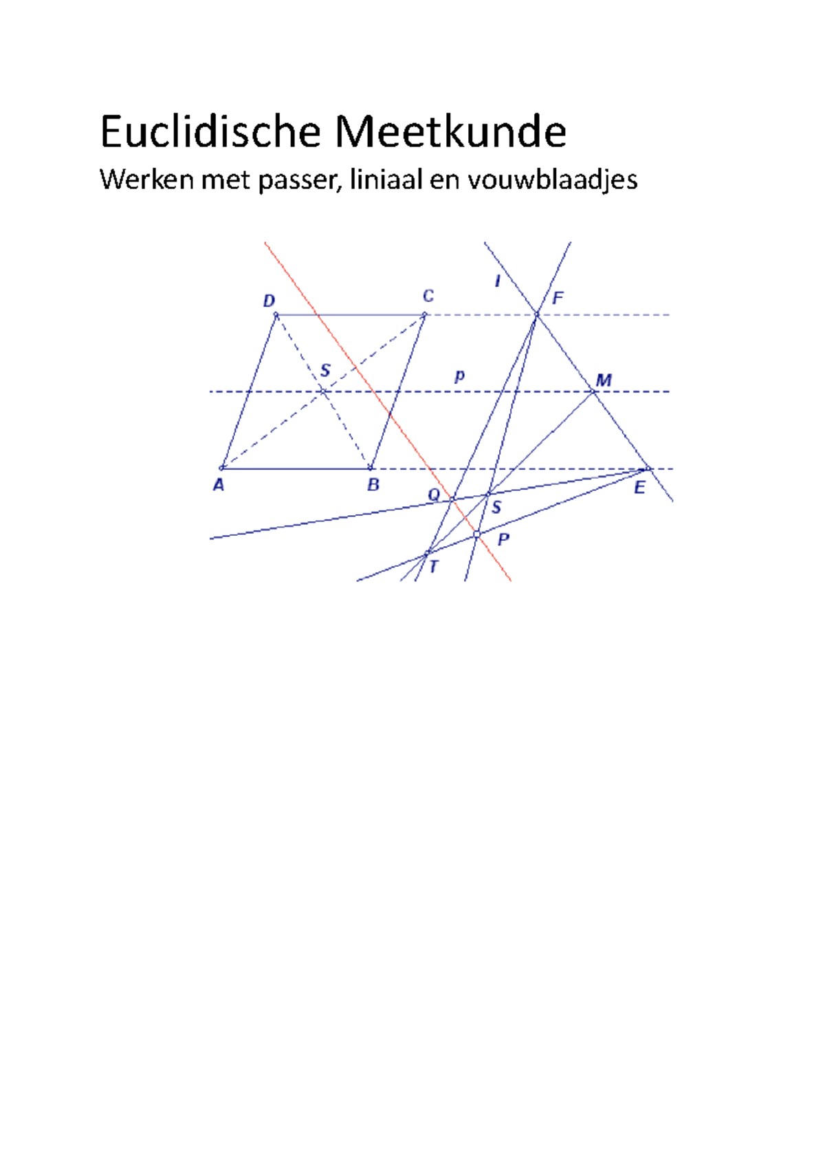 Euclidische meetkunde - Euclidische Meetkunde Werken met passer ...