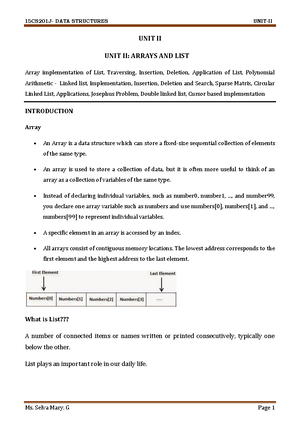 Unit III-1 - Notes for Unit 3 - DATA STRUCTURES UNIT STACK AND QUEUE ...