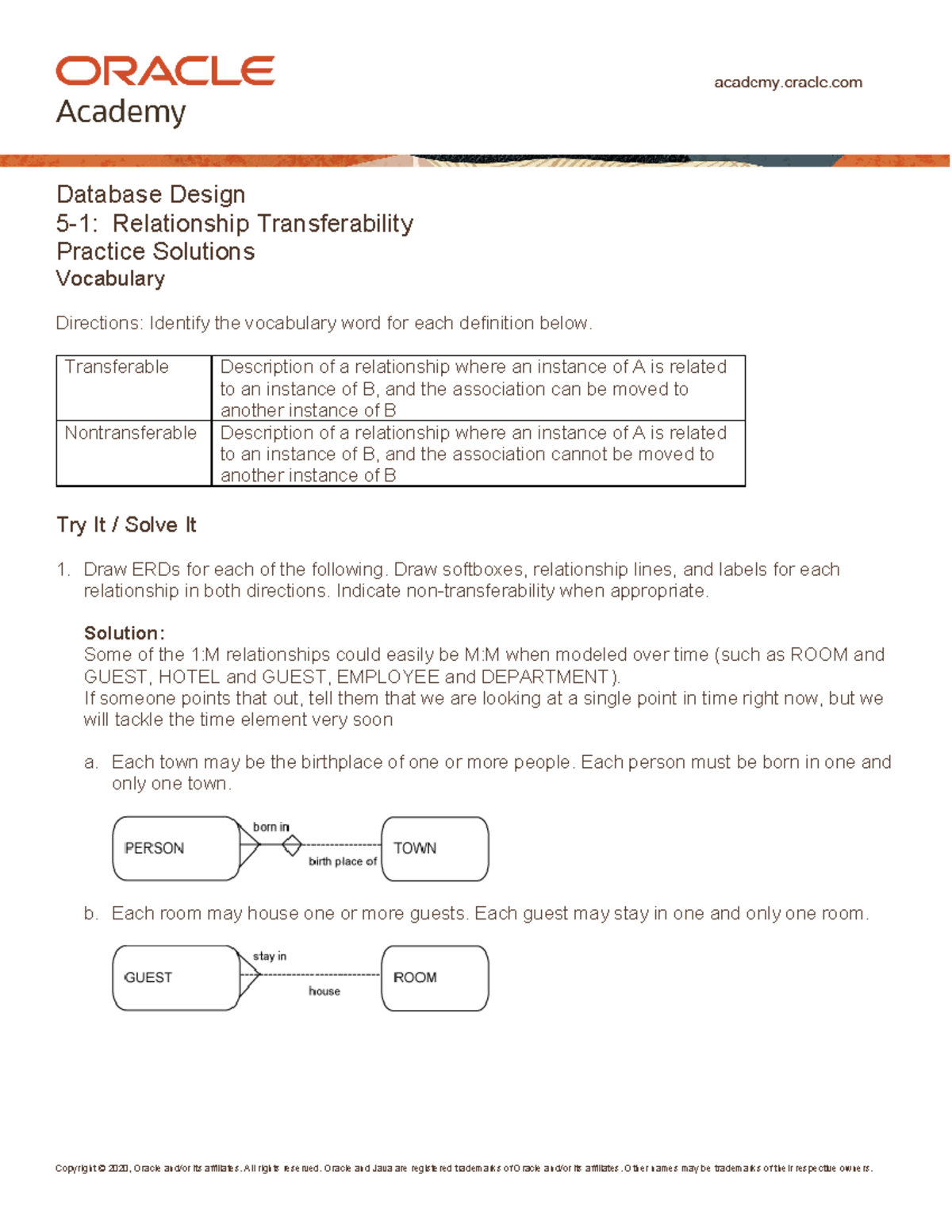 DD 5 1 Solution - Copyright © 2020, Oracle and/or its affiliates. All ...