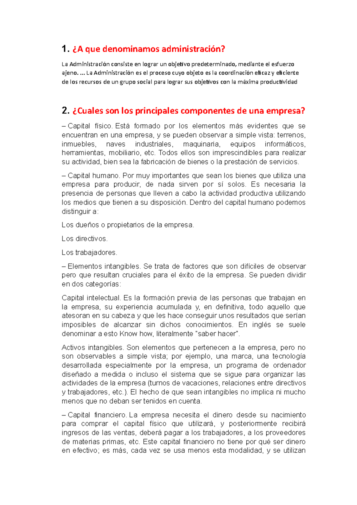 TR1 ADM - tarea - 1.¿A que denominamos administración? La ...