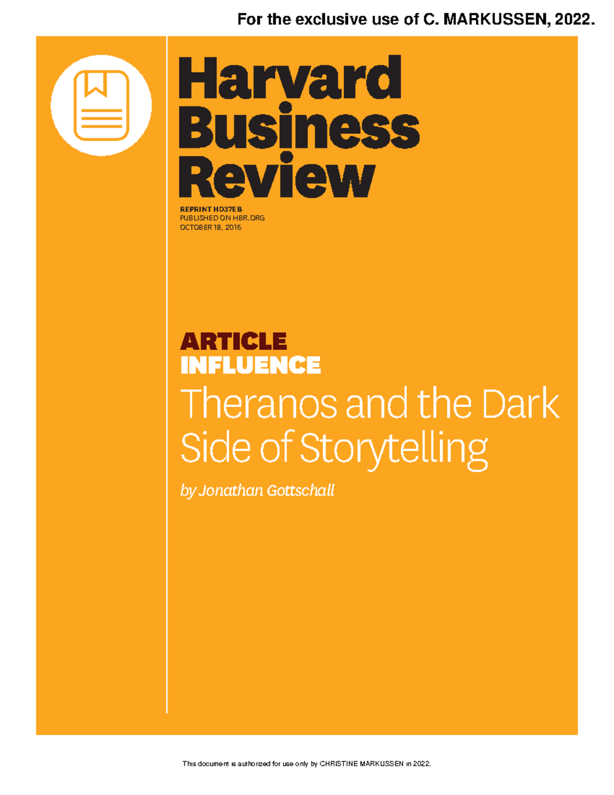 Theranus Storytelling - ####### REPRINT H 037 EB ####### PUBLISHED ON ...