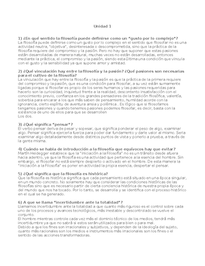 Guía de Preguntas y Modelos de Exámenes - Filosofía - UNLAM - Ingreso 2023 - Guía de preguntas ...