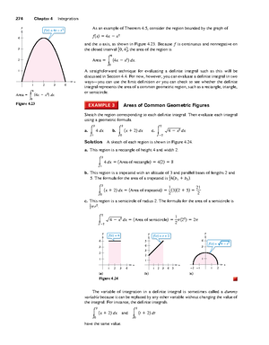 CALC 5 - CALC 5 NOTES - 298 Chapter 4 Integration The integrands in ...