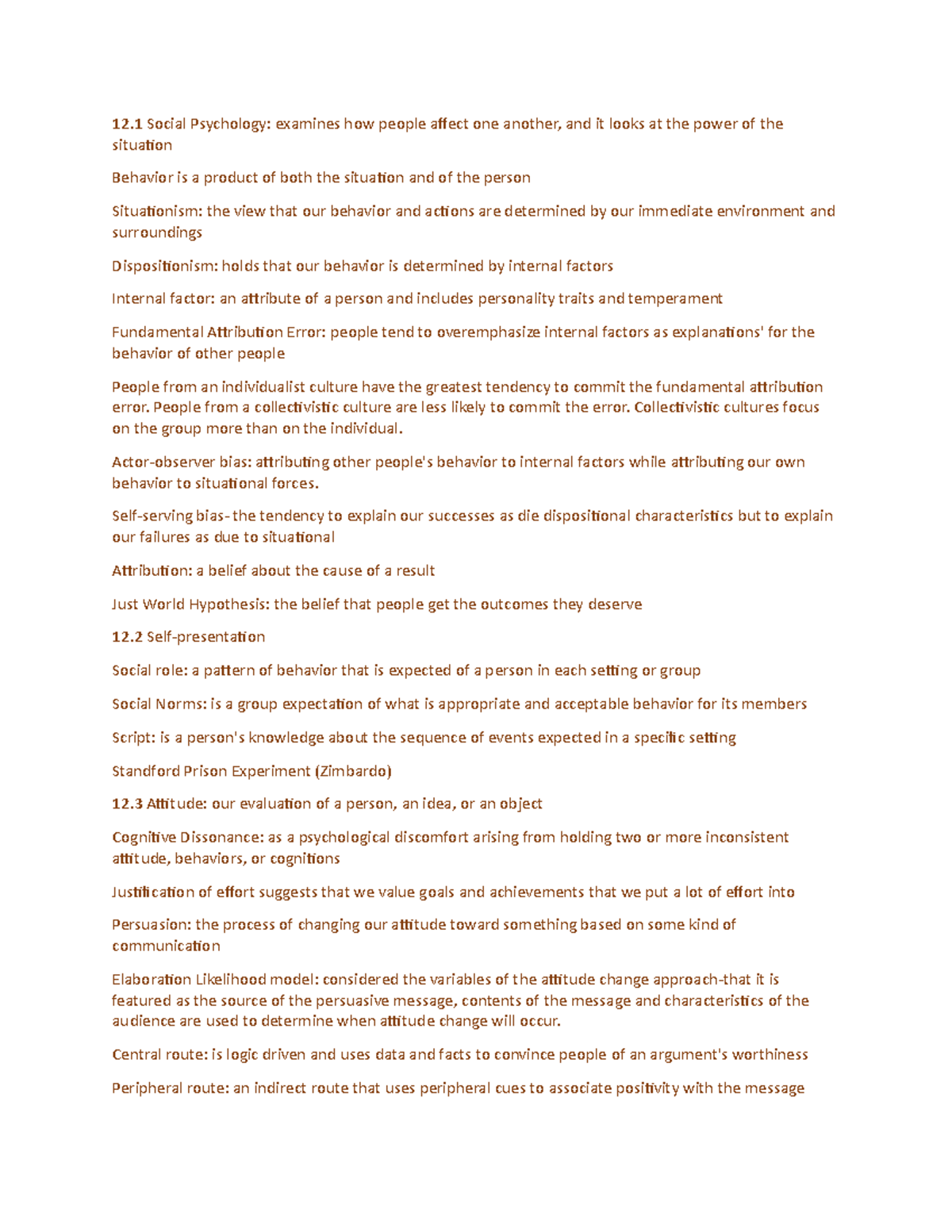 Psych T3-TB Notes - textbook research terms - 12 Social Psychology ...