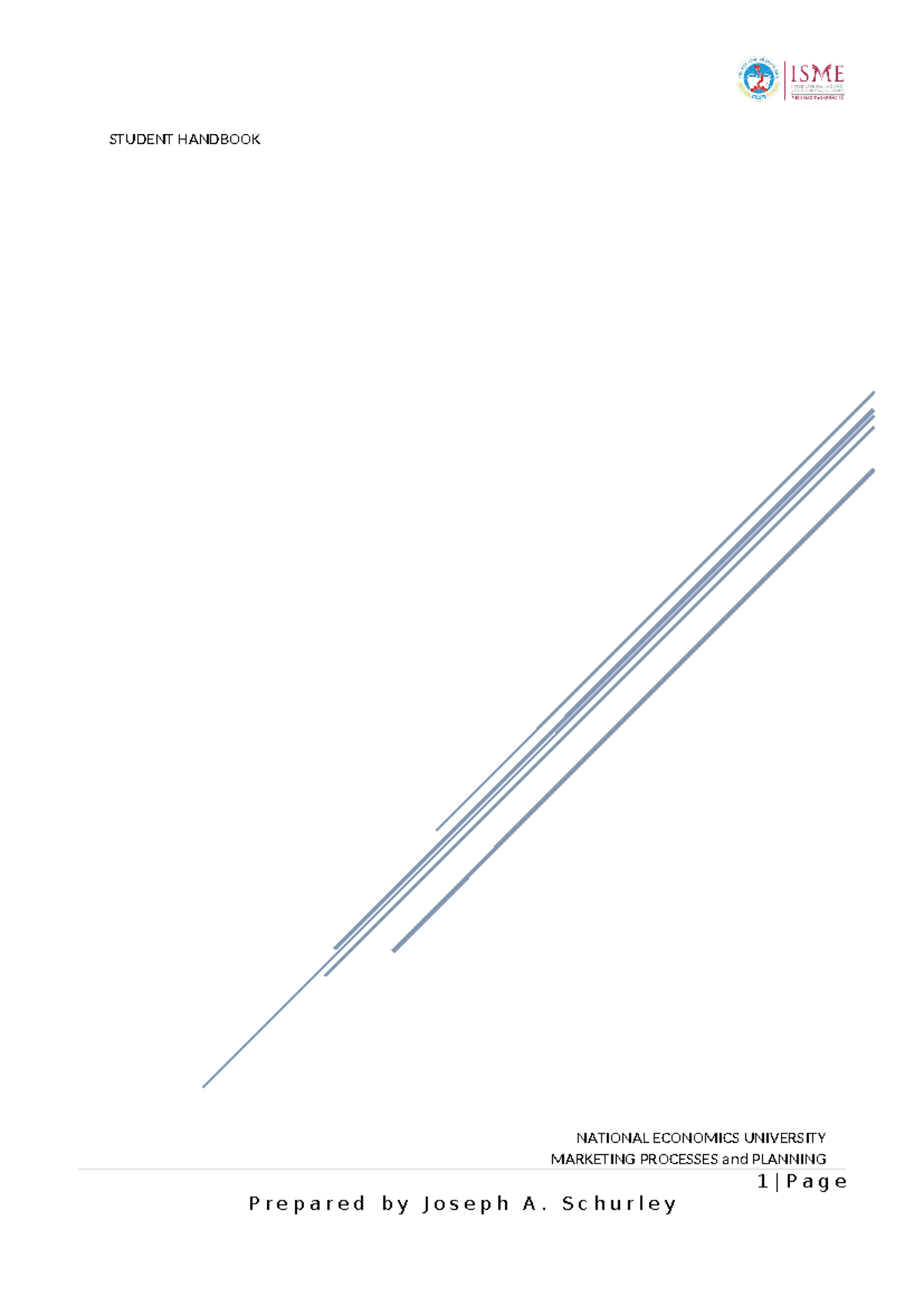 00 Handbook- Marketing Processes JAS - 1 | P a g e NATIONAL ECONOMICS ...