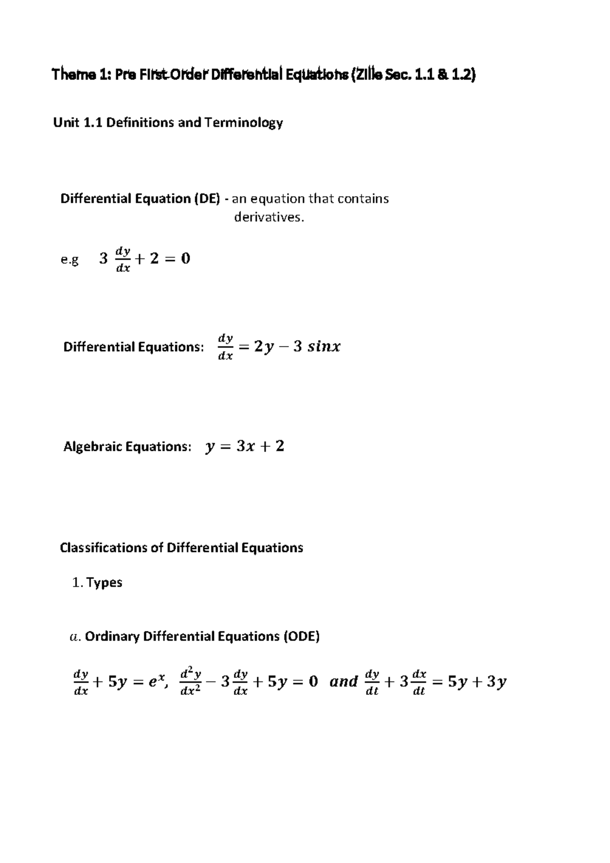 Unit 1.1 Definitions and Terminology - Unit 1 Definitions and ...