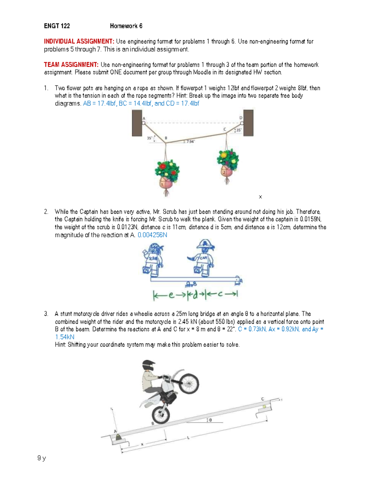 Homework 6 ENGT 122- finished - ENGT 122 Homework 6 INDIVIDUAL ...