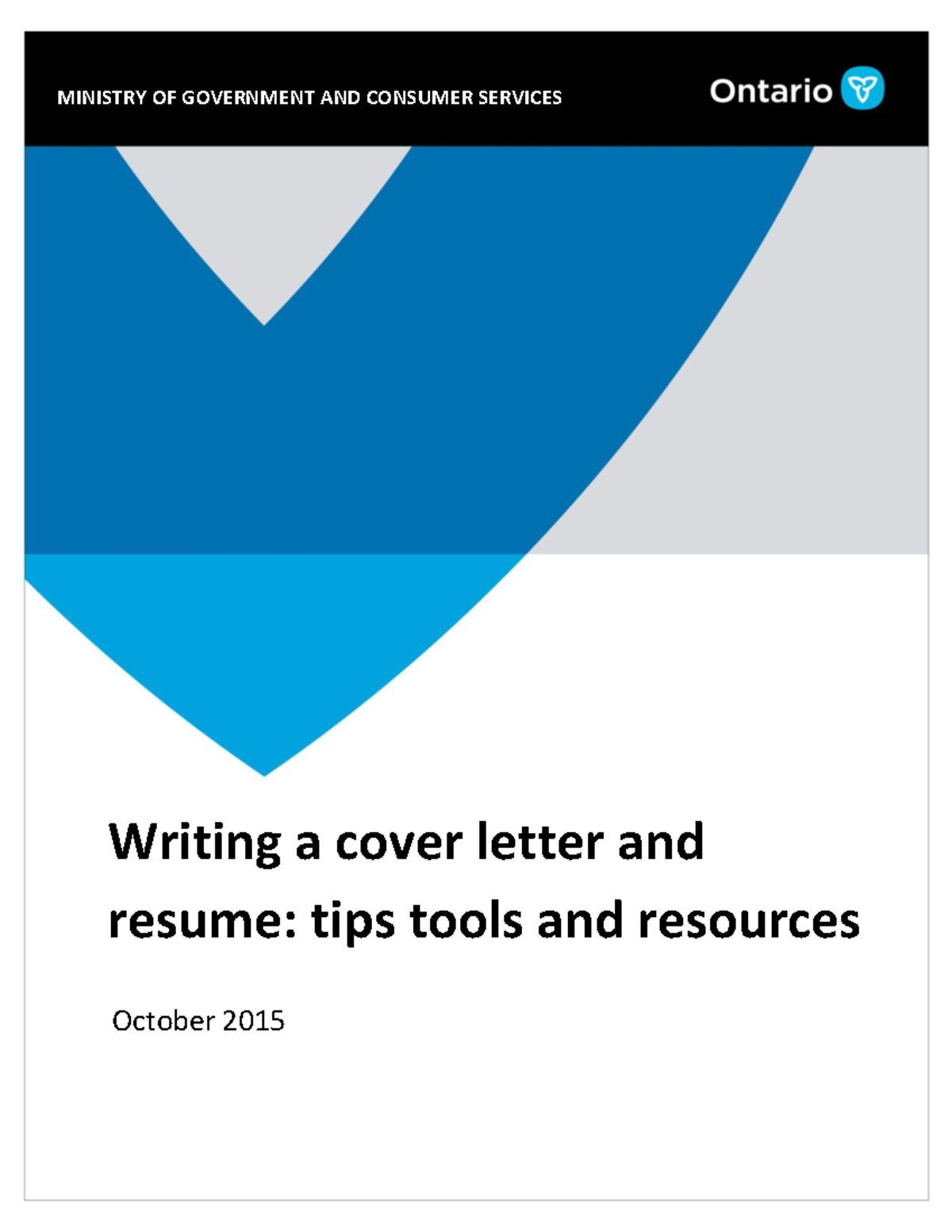 OPSCover Letterand Resume Writing Guide - Ontario Shared Services ...