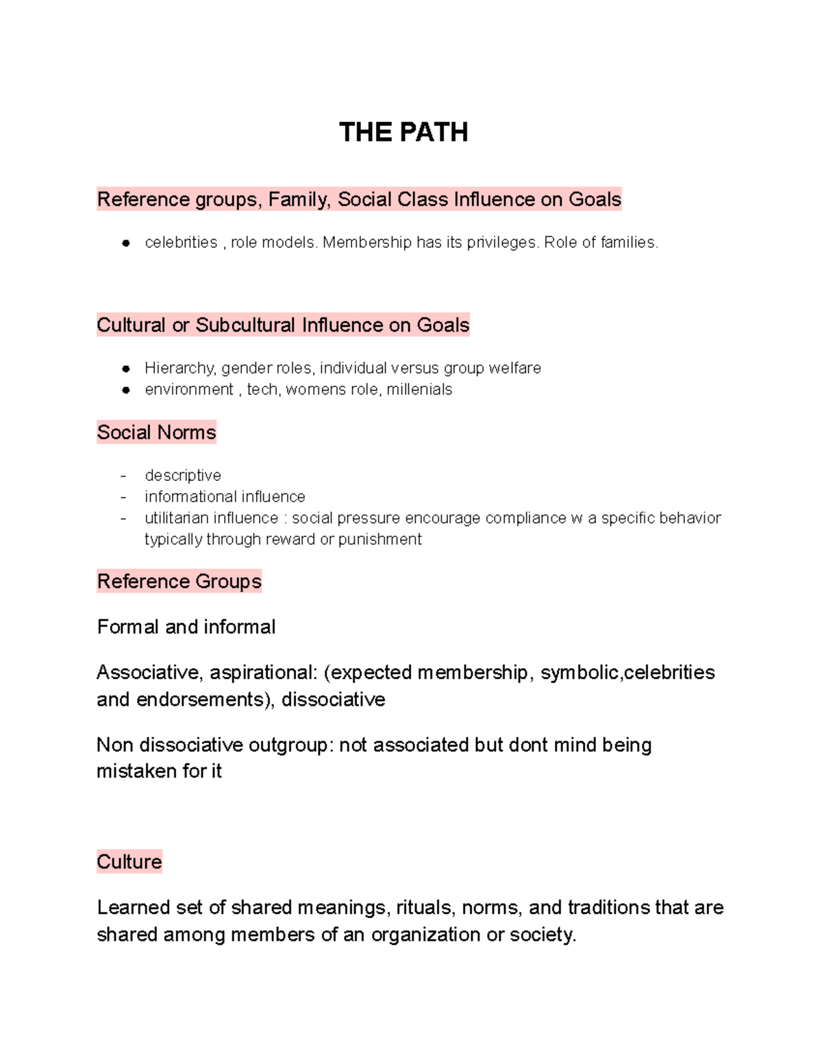 Class 4 The Path Buyer Behavior In Marketing Notes From Lecture 4 Introduction To The