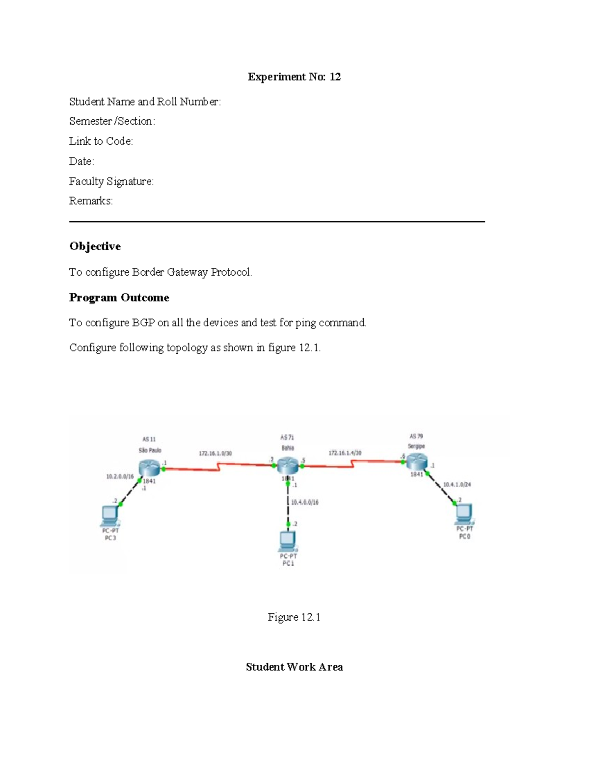 L12 Notes Object Oriented Programming With Java Experiment No 12 3037