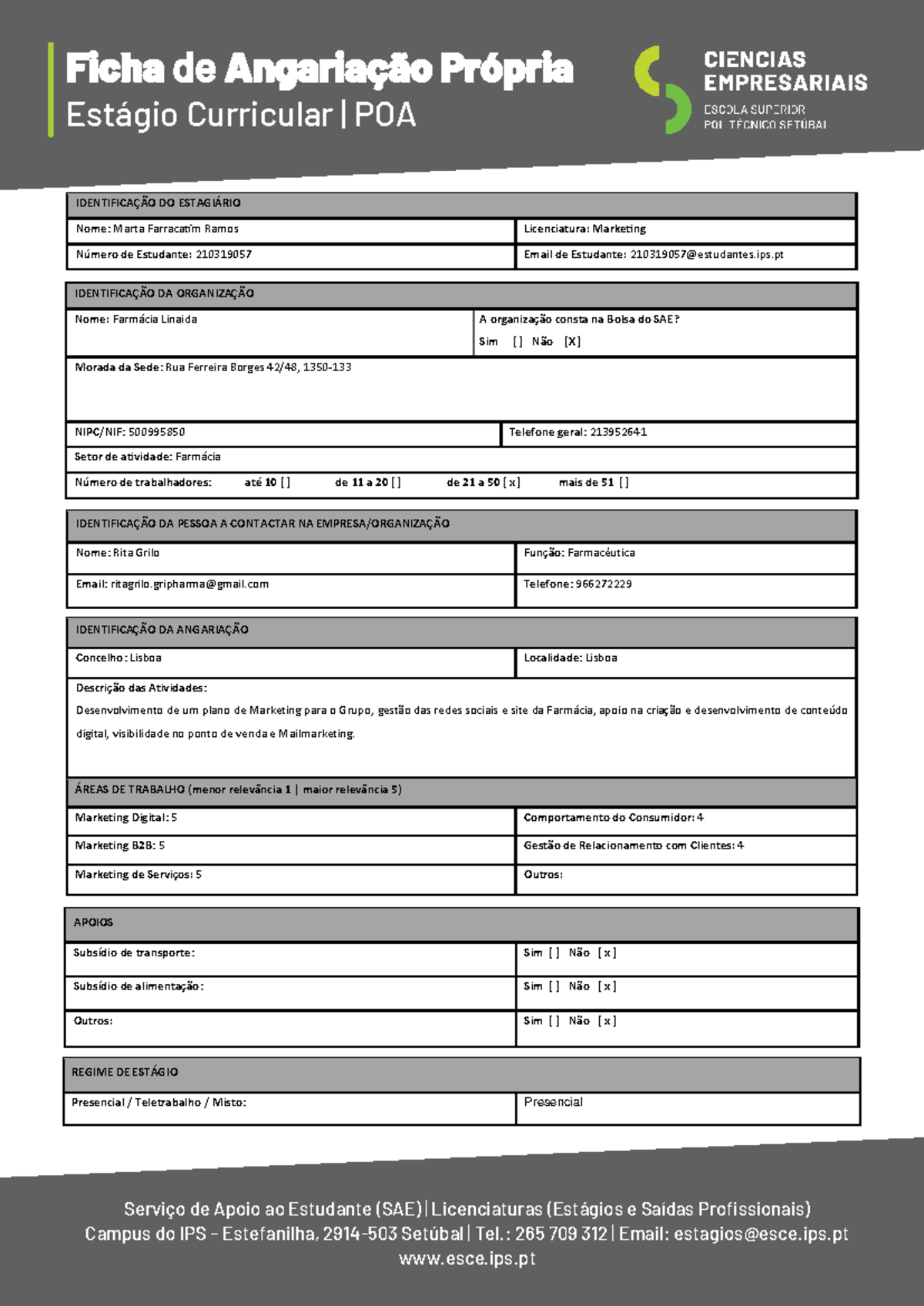 Ficha Angariacao Propria MKT 2024 v20240126 - IDENTIFICAÇÃO DA ...
