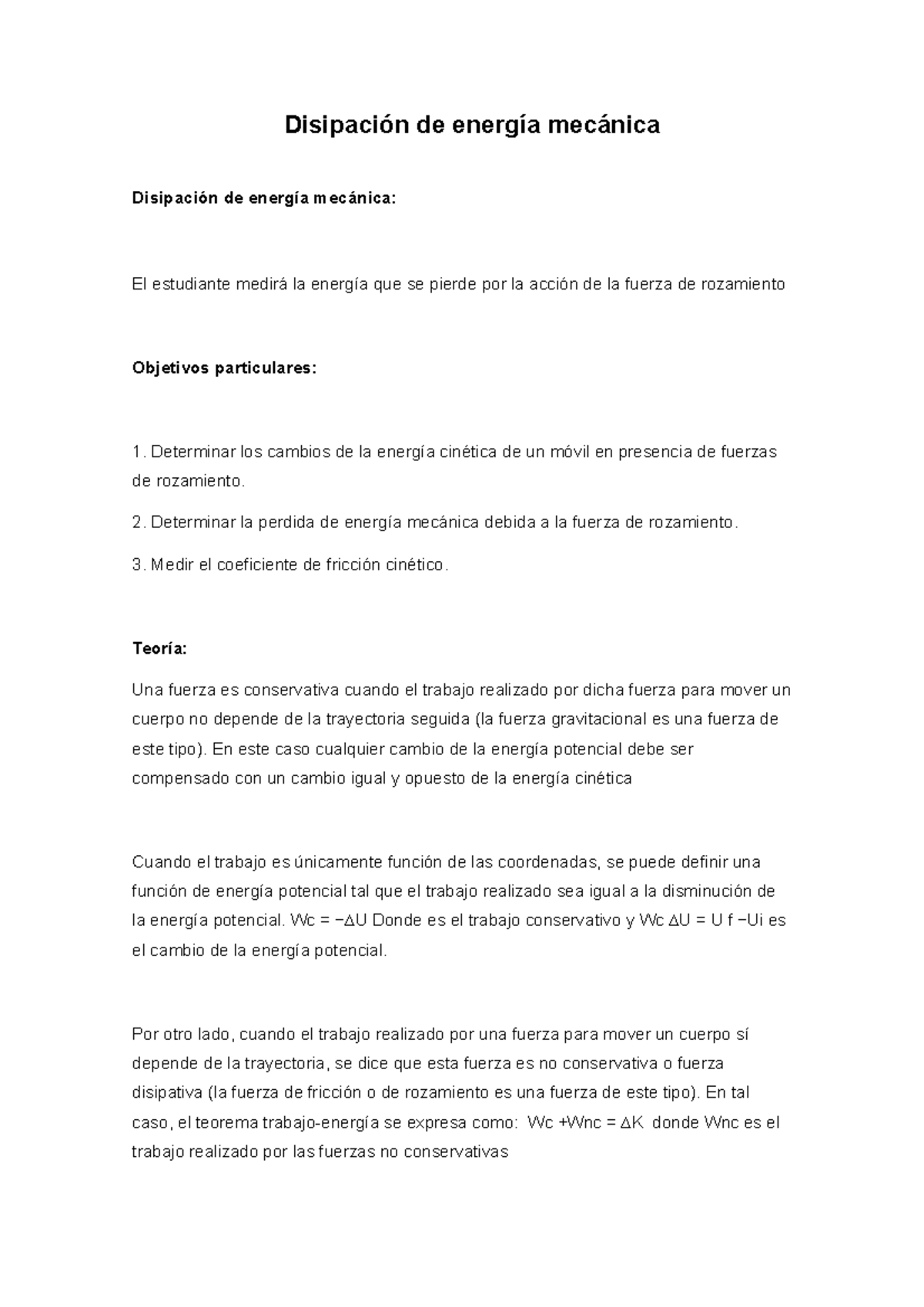 Disipación de energía mecánica - Disipación de energía mecánica ...