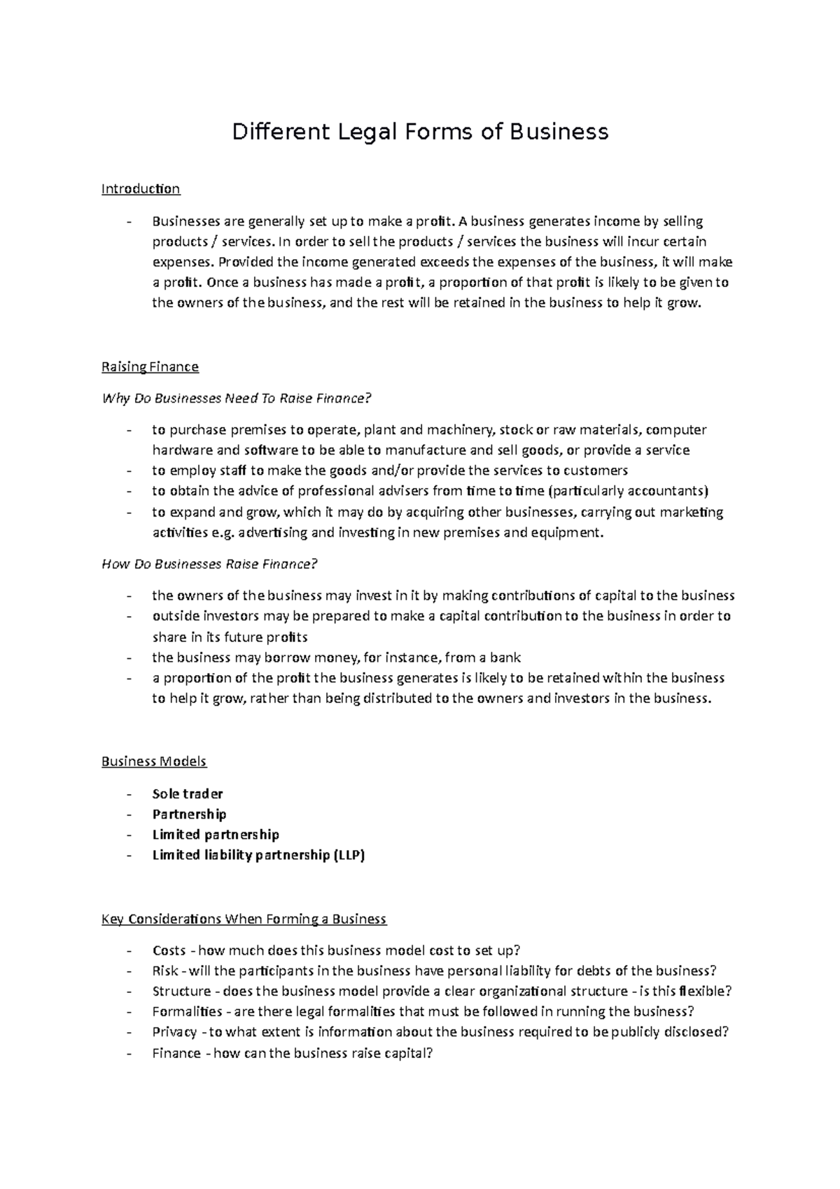 Different Business Models and Introduction to Companies - Diferent ...