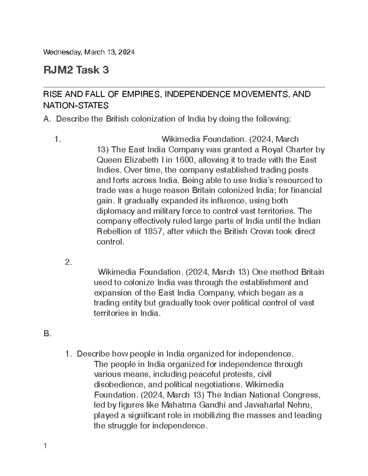 RJM2 Task 3 - Slay - Wednesday, March 13, 2024 RJM2 Task 3 RISE AND ...