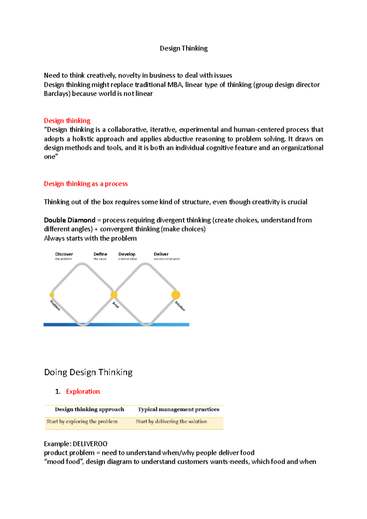 Lect 2 - Design Thinking - Design Thinking Need to think creatively ...
