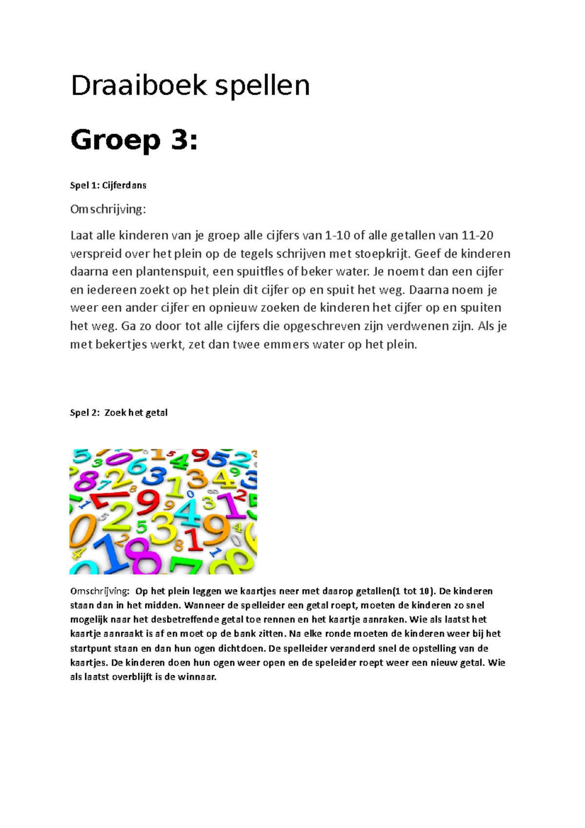 Spellen groep 3 erbij - oefenmateriaal - Draaiboek spellen Groep 3: Spel 1: Cijferdans ...