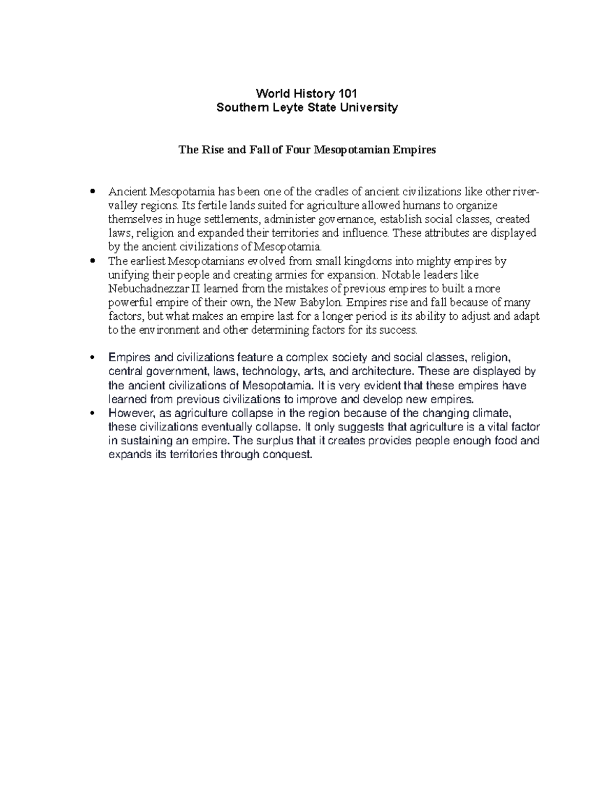 The Rise and Fall of Four Mesopotamian Empires - World History 101 ...