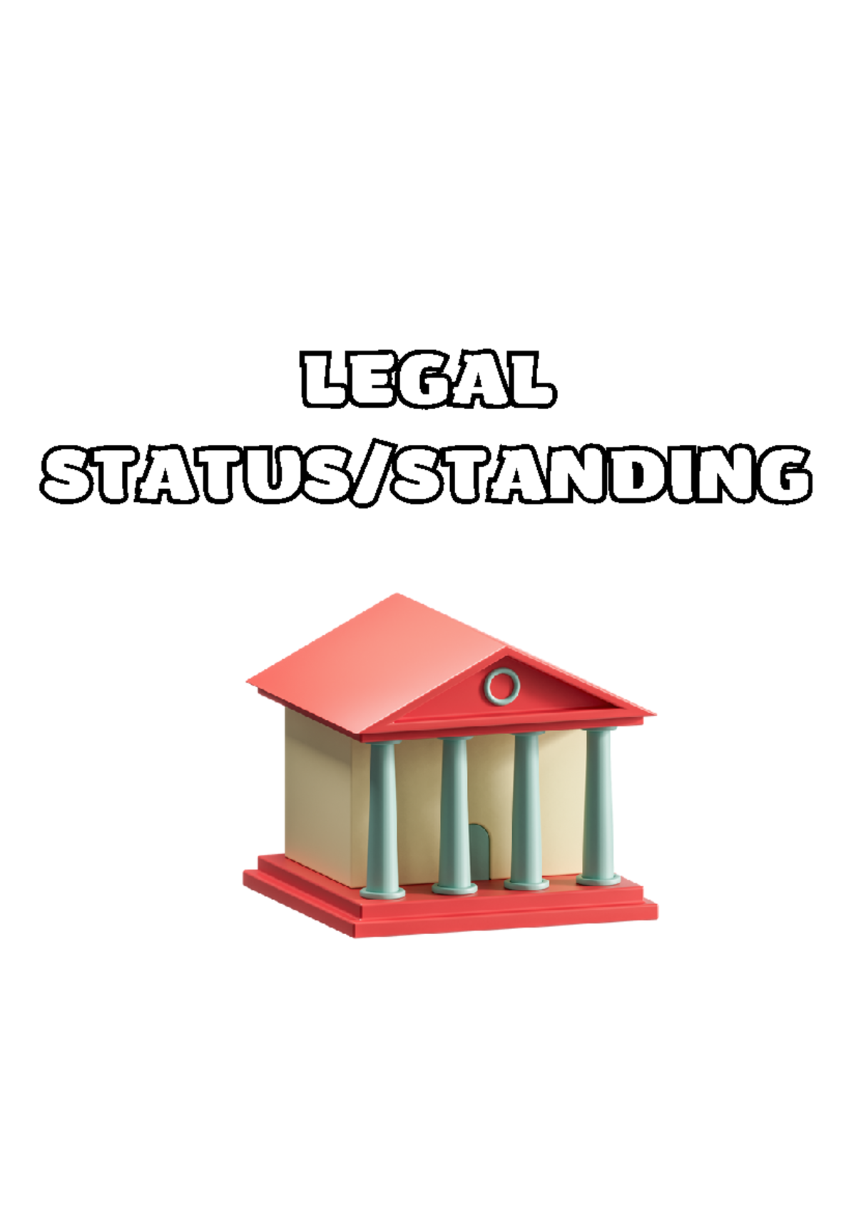 Legal Statusstanding - Locus standi of a person - LEGAL STATUS/STANDING ...