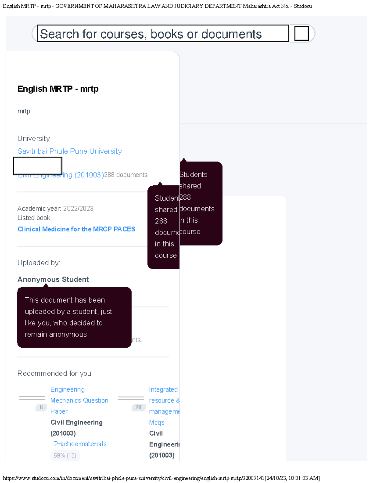 English MRTP - mrtp - Government OF Maharashtra LAW AND Judiciary ...