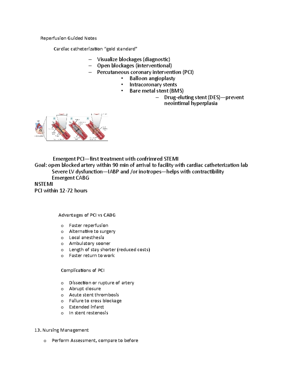 #3 Reperfusion - Guided Notes - Reperfusion Guided Notes Cardiac ...