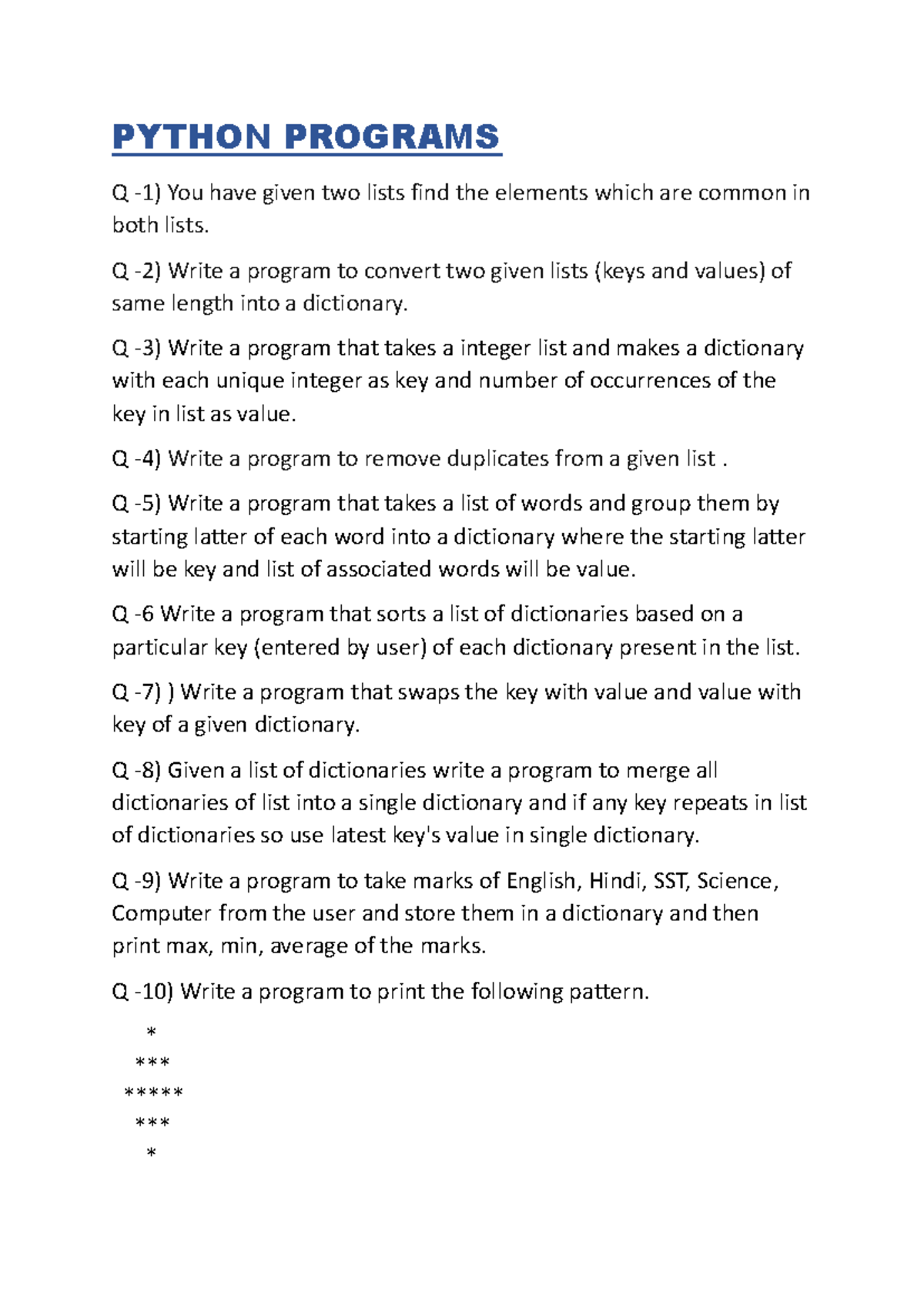 Railway Reservation System Program Project Python Programs Q 1 You Have Given Two Lists