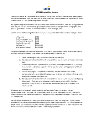 ACC 311 High Level Takeaway - Southern New Hampshire University ACC 311 ...