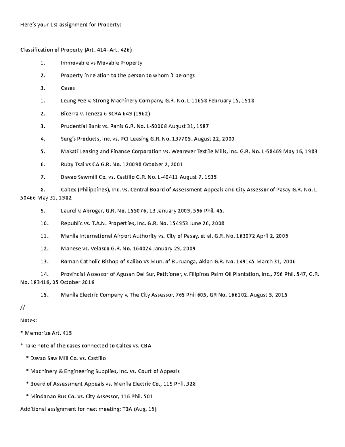 Assignment Prop 1 Notes Here s Your 1st Assignment For Property assignment-prop-1-notes-here-s-your-1st-assignment-for-property