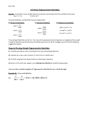 Final exam advanced functions - Grade 12 Advanced Functions: MHF4U ...