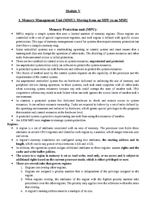 Module 1 - Note for preparation exam - ADVANCE MICROPROCESSORS MODULE SYLLABUS Need of advance ...