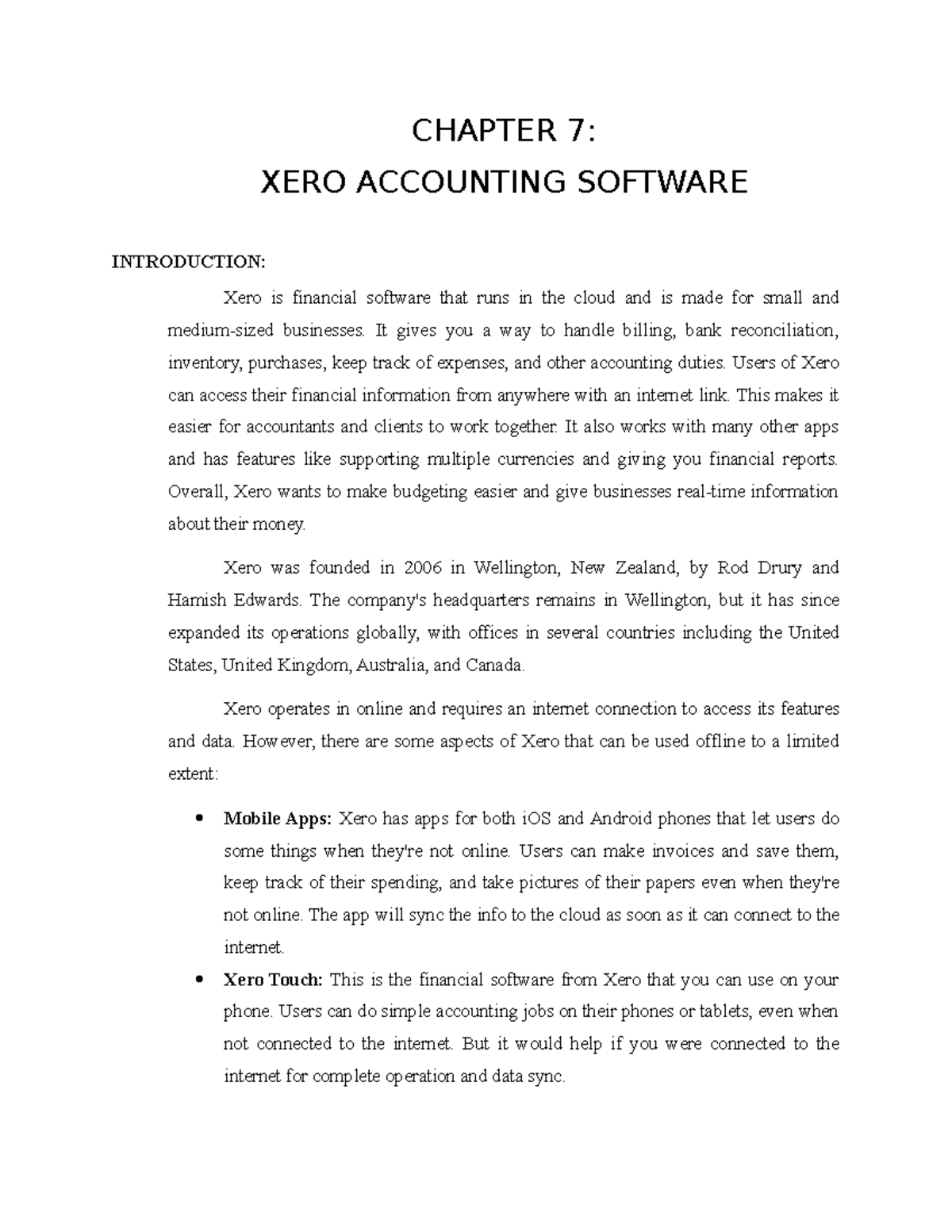 Chapter-7-Xero - useful - CHAPTER 7: XERO ACCOUNTING SOFTWARE ...