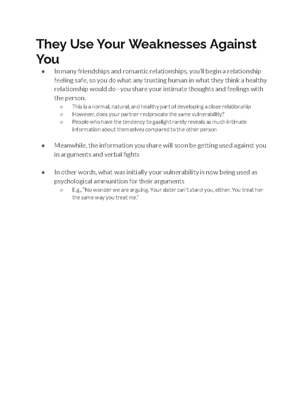Untitled document-10 - classwork - They Use Your Weaknesses Against You ...