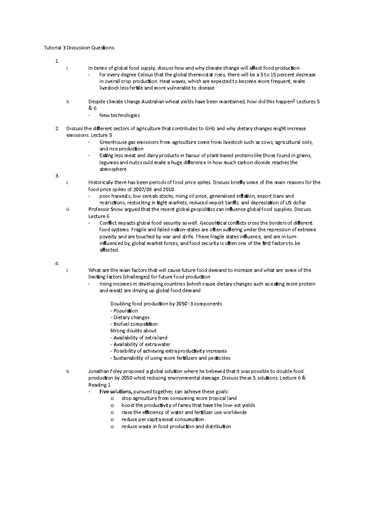 Tutorial 3 Discussion Questions Tutorial 3 Discussion Questions 1 2 I In Terms Of Global