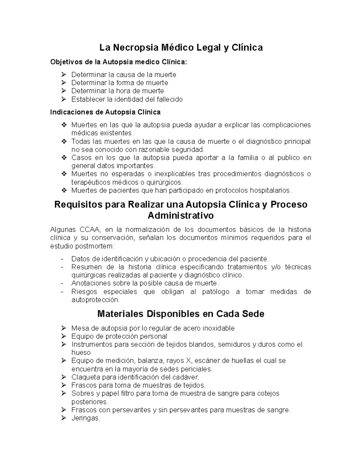 La Necropsia Médico Legal y Clínica - La Necropsia Médico Legal y ...