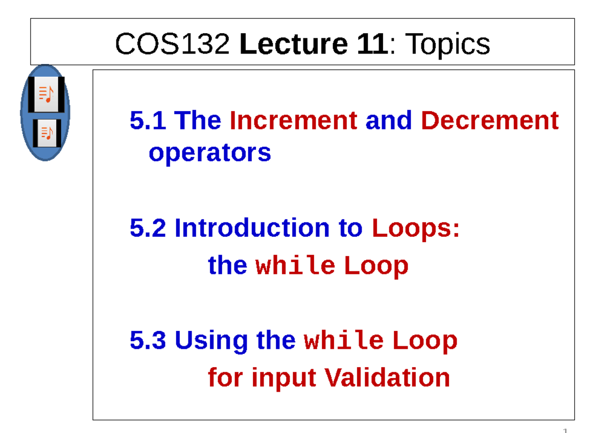 COS132 L11 - Lecture notes 11 - COS132 - UP - Studocu