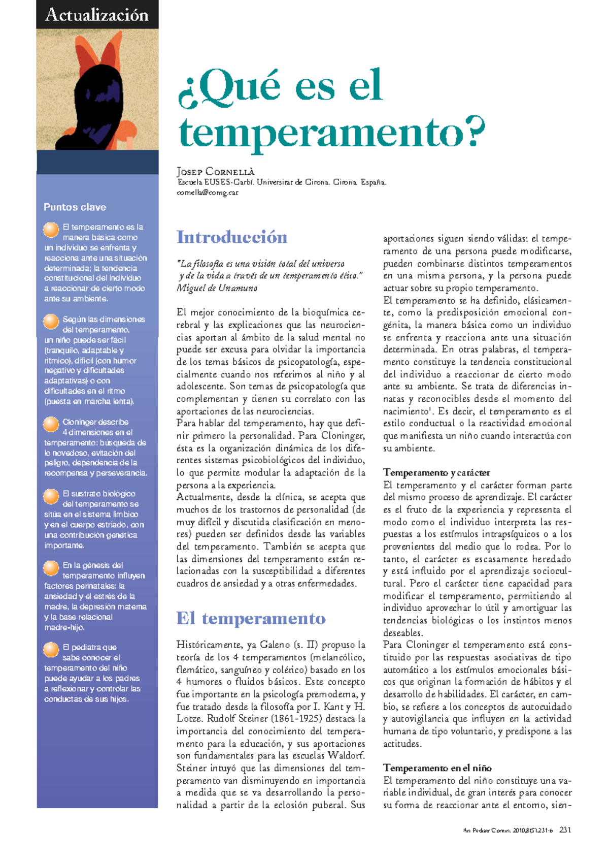 Que es el temperamento - Articulo teorías de la personalidad - Puntos ...