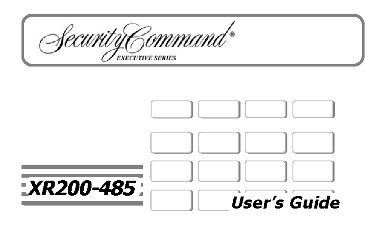 XR200 485 Users Guide - Abc - Userís Guide XR200- Copyright © 1997 - 2003 Digital Monitoring ...