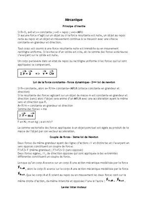 Formule MRU MRUA MCU - Formules : MRU, MRUA et MCU MRU : Mouvement ...