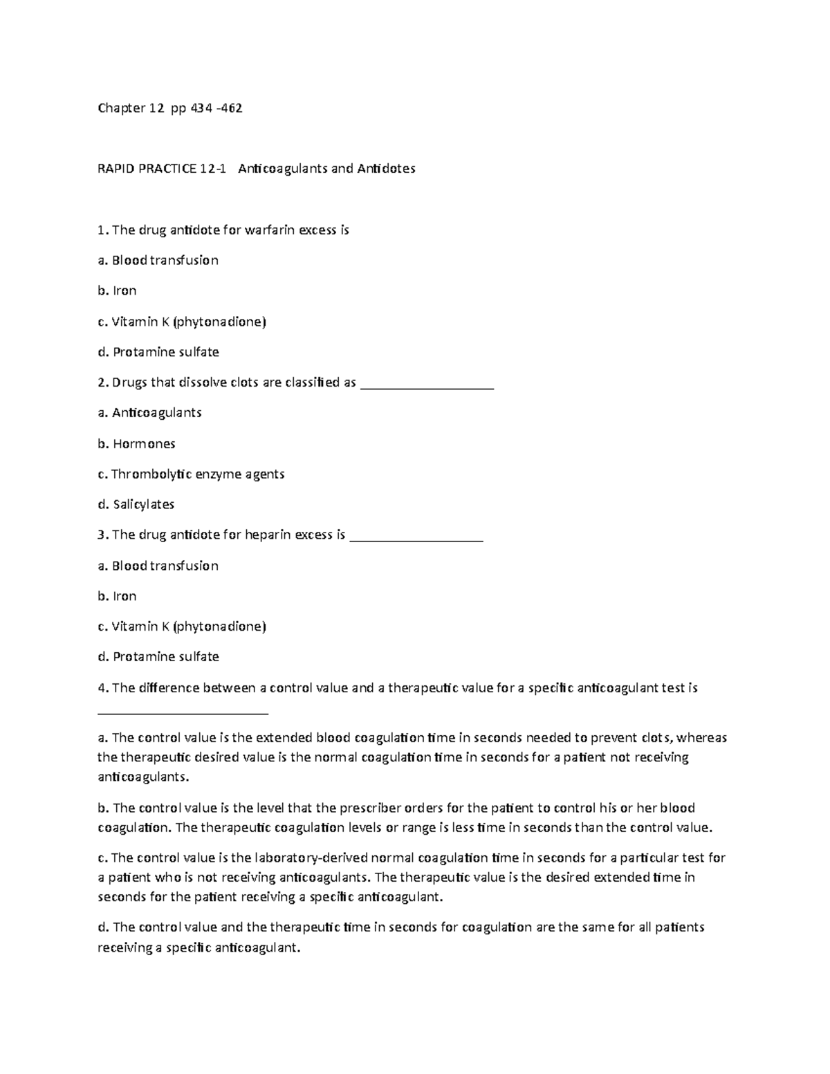 DCE Math Chapter 12 - Math review - Chapter 12 pp 434 - RAPID PRACTICE ...