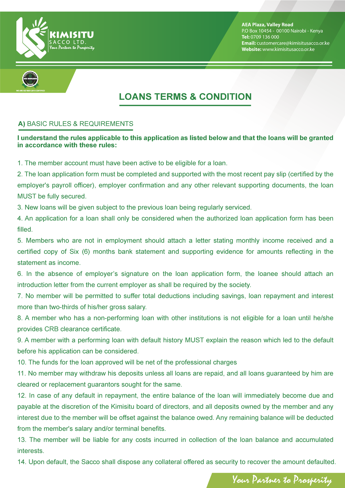 Employer form for Testing - AEA Plaza, Valley Road P Box 10454 - 00100 ...