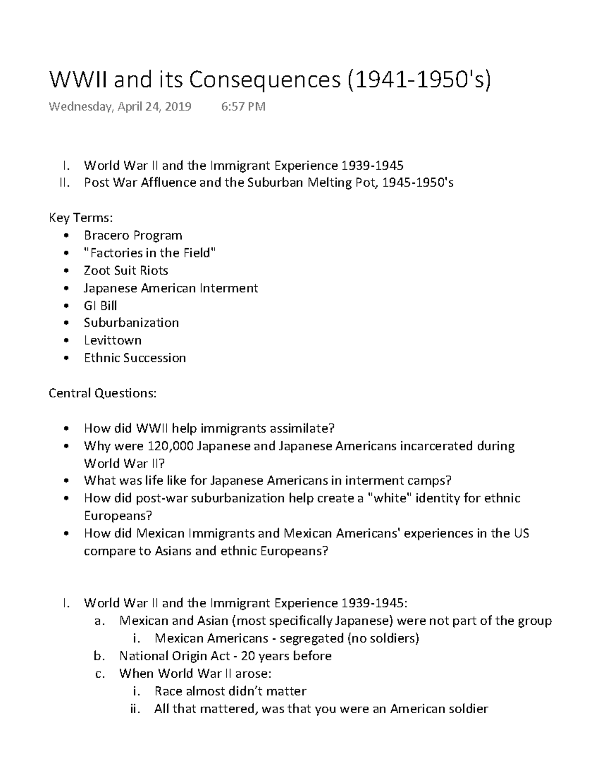 WWII and its Consequences (1941-1950's) - Warning: TT: undefined ...